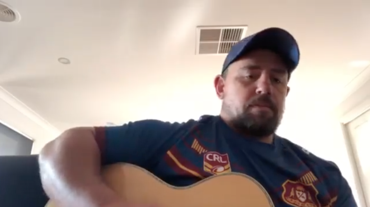 Watch: Former NRL player Adam Perry's song about "no footy on the TV ...