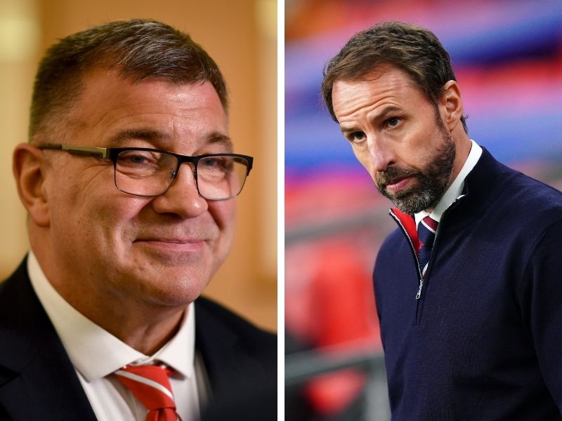 England's training session boosted by Gareth Southgate guest appearance