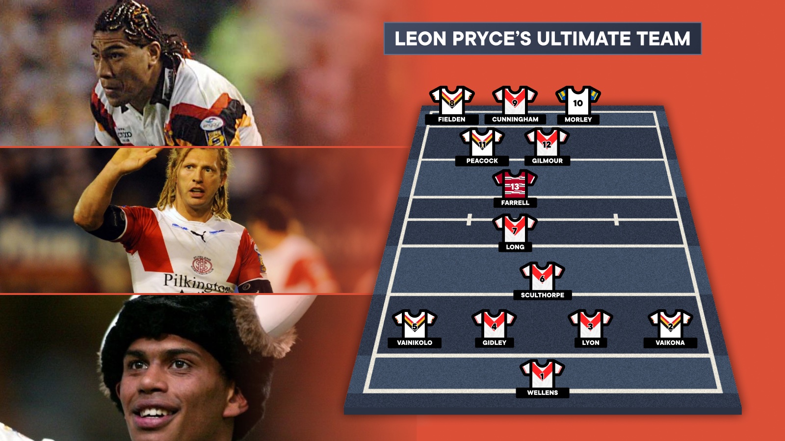 Leon Pryce selects his best 1-13 including St Helens, Great Britain legends