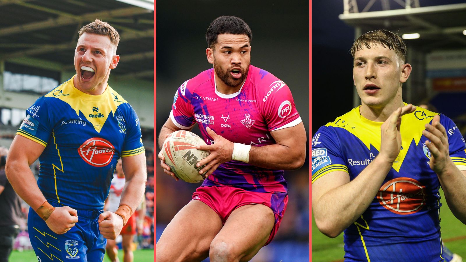 A superb combined XIII of Huddersfield Giants, Warrington Wolves stars