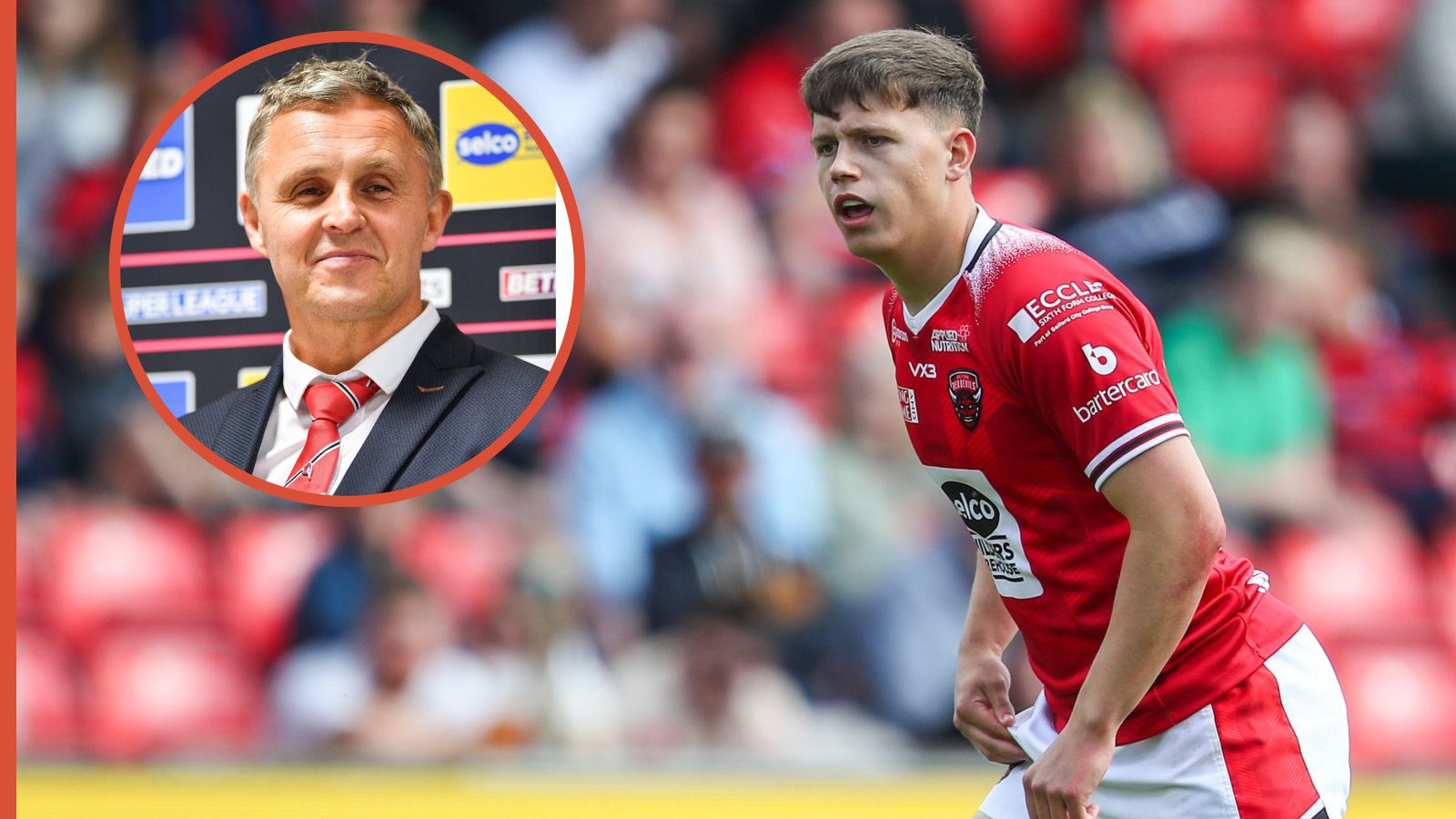 Salford Red Devils hand academy product Nathan Connell first pro contract