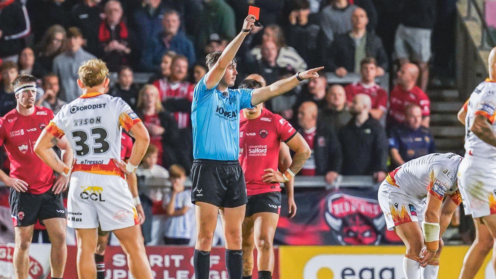 Super League forward receives big ban after horror tackle